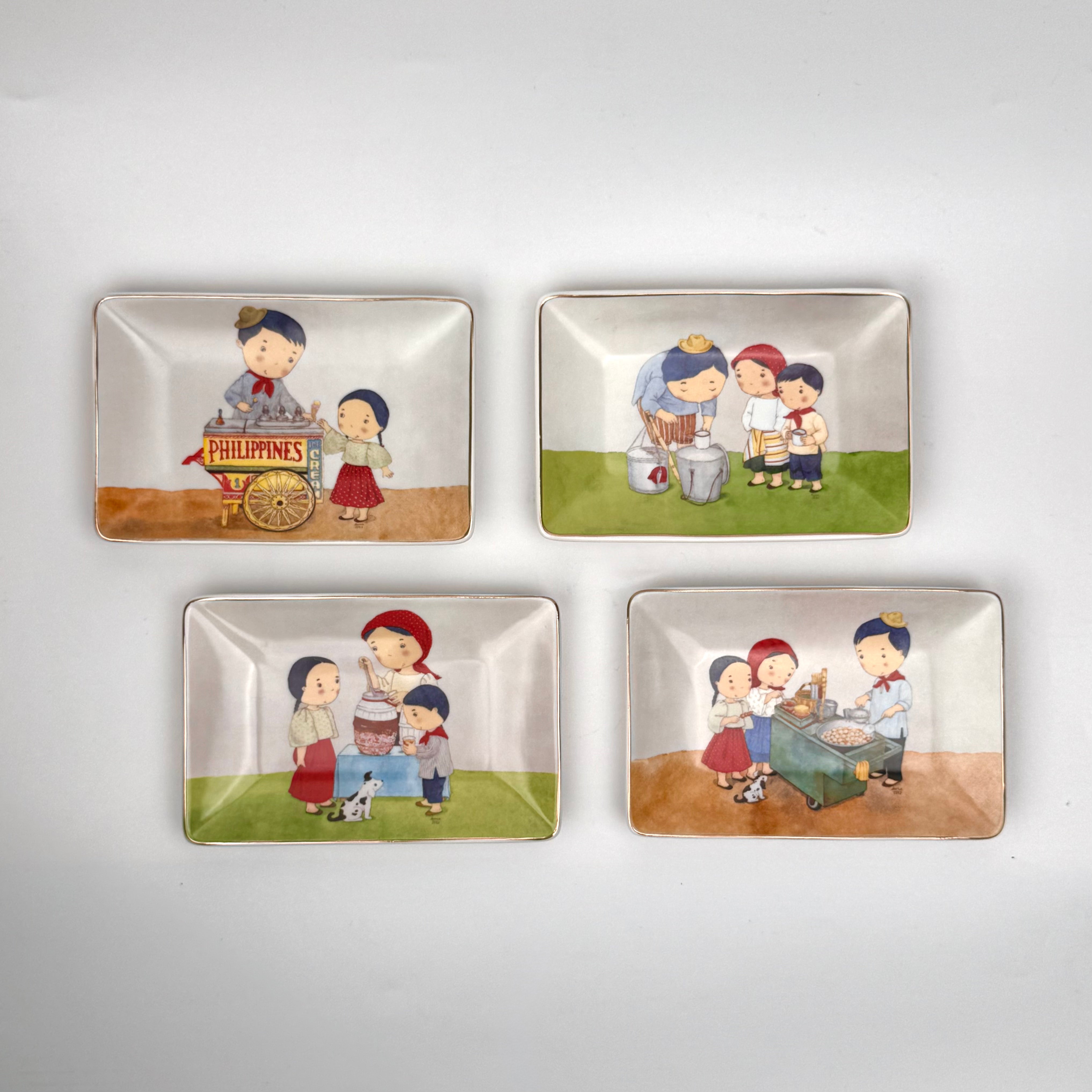 Street food Trinket Dish in a Kraft Box – CASAJUAN FINE FILIPINO HOMEWARE