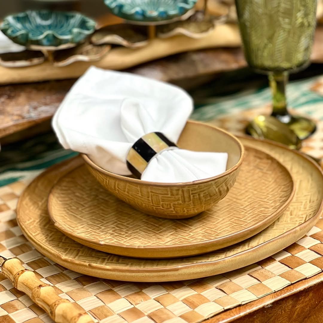 Bilao Stoneware Dinner and Salad with Bowls Set of 4 – CASAJUAN FINE ...