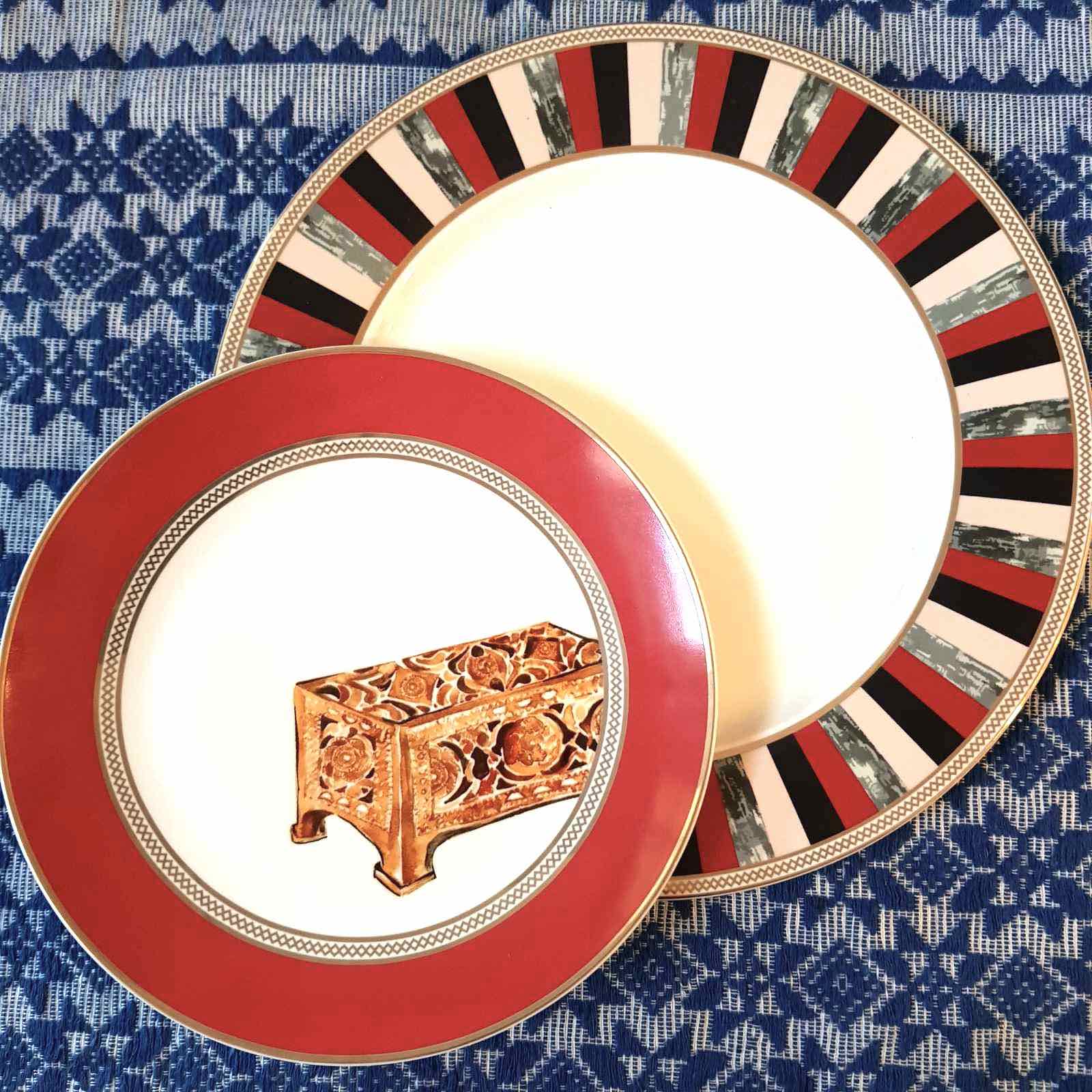 KAAYO Dinner and Salad Plates Set Design A – CASAJUAN FINE FILIPINO ...